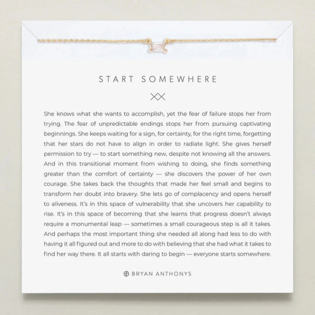 Start Somewhere - Necklace (14k Gold) | Nurture My Life